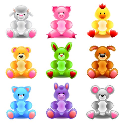 Set toys Royalty Free Vector Image - VectorStock