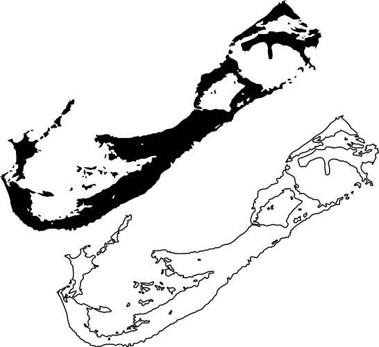Bermuda Map Outline Vector Images (65)