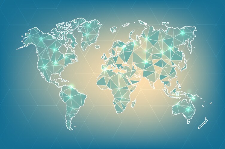 Technology image of globe Royalty Free Vector Image