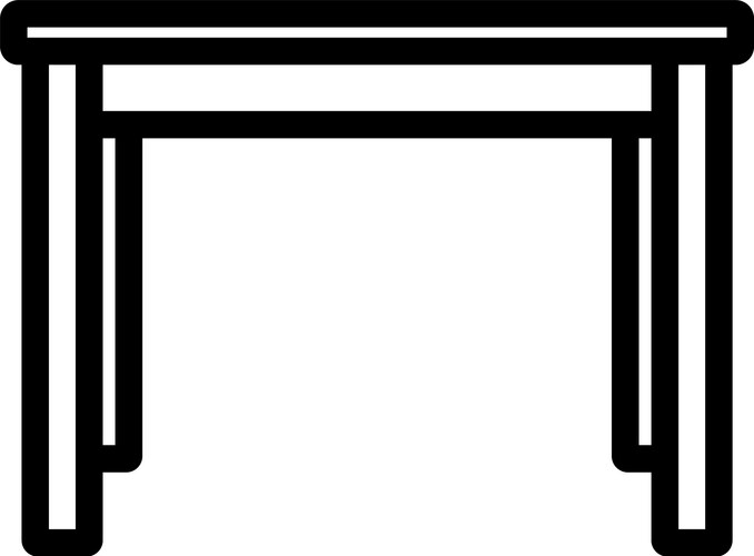 Table icon furniiture Royalty Free Vector Image