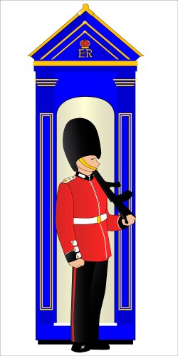 Queens guard Royalty Free Vector Image - VectorStock