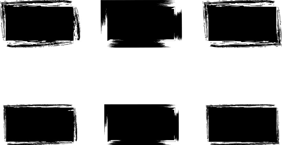 Horizontal rectangle shape filled bold Royalty Free Vector