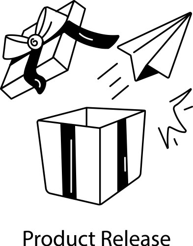 Product launch Royalty Free Vector Image - VectorStock