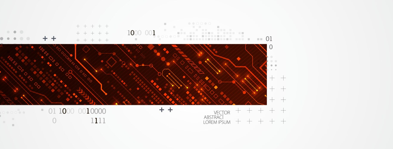 Abstract horizontal technology background Vector Image