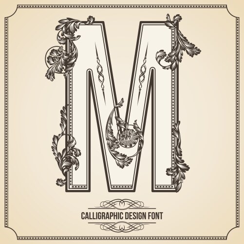 Letter M Calligraphy Vector Images (over 6,400)