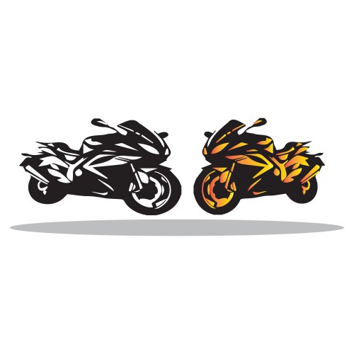 Motorbike icon symbol Royalty Free Vector Image