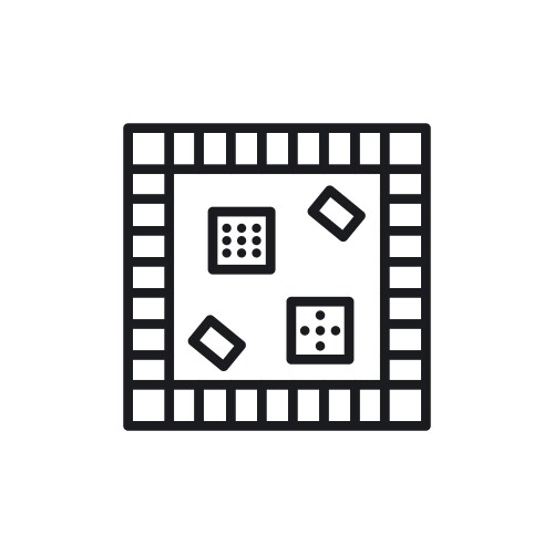 Game board icon set monopoly square Royalty Free Vector