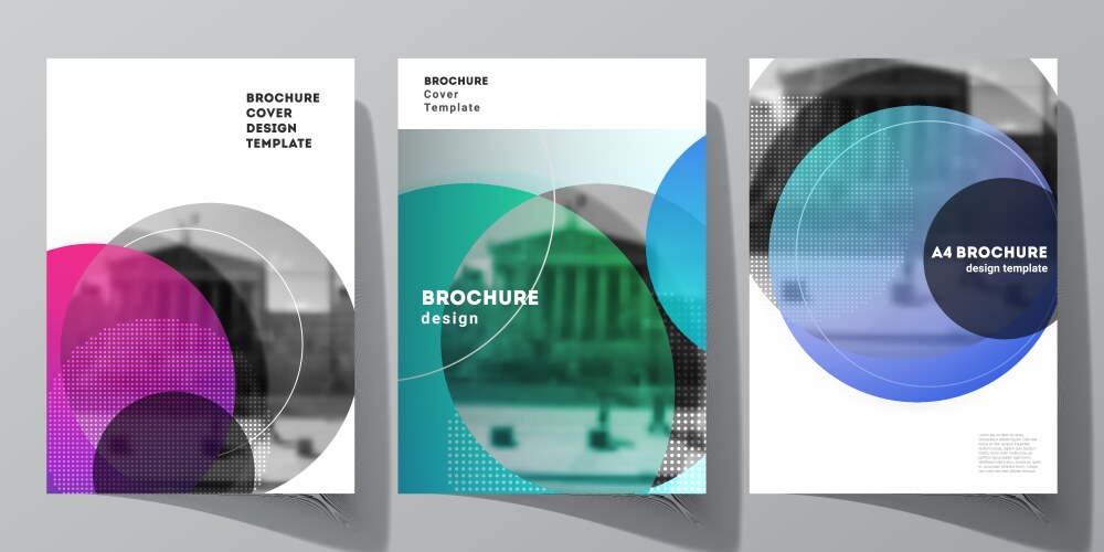 Cover page design template modern brochure layout Vector Image