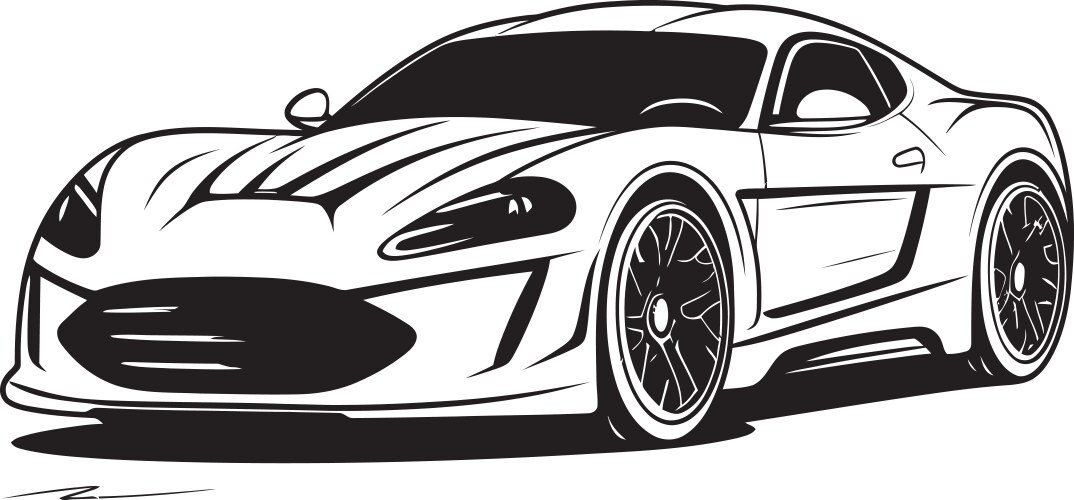 Supercar Drawing Vector Images (over 430)