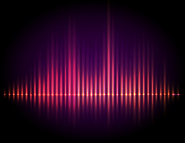 Red digital equalizer Royalty Free Vector Image