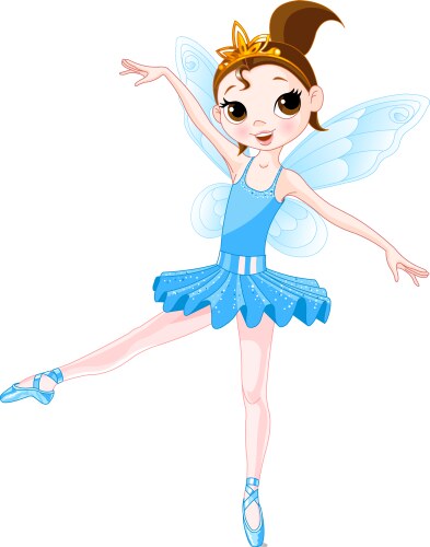 Little fairy ballerina Royalty Free Vector Image