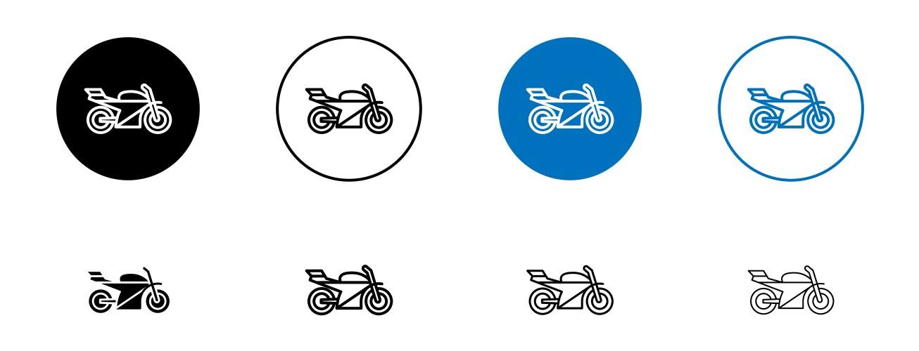 Motorcycle icon Royalty Free Vector Image - VectorStock