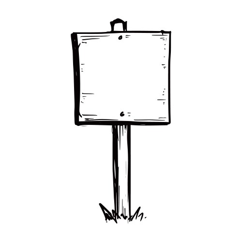 Wooden arrow direction signboard Royalty Free Vector Image