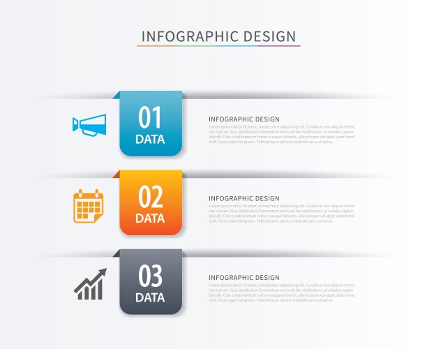 Business index infographics template with 5 data Vector Image