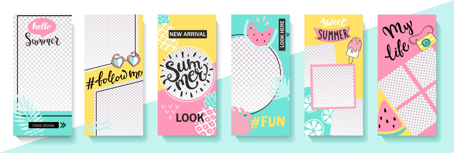 Big summer set of sun and fun hand drawn elements Vector Image