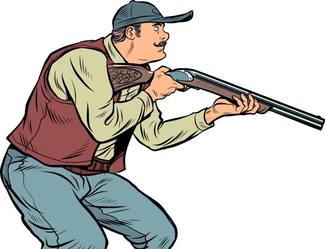 Man with gun ghetto warriors Royalty Free Vector Image