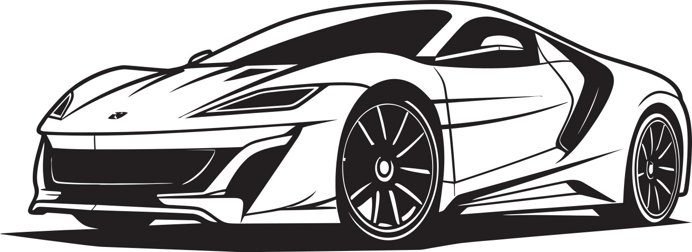Supercar Drawing Vector Images (over 430)