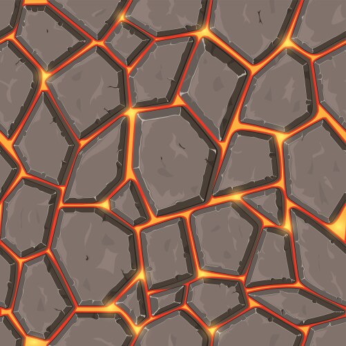 Seamless lava or fire texture Royalty Free Vector Image