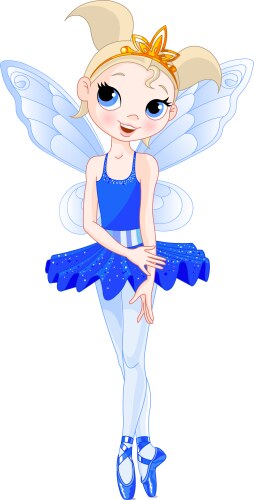 Little fairy ballerina Royalty Free Vector Image