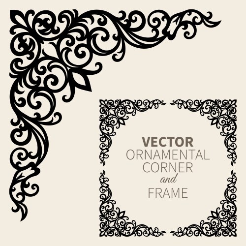 Floral Corner Vector Images (over 41,000)