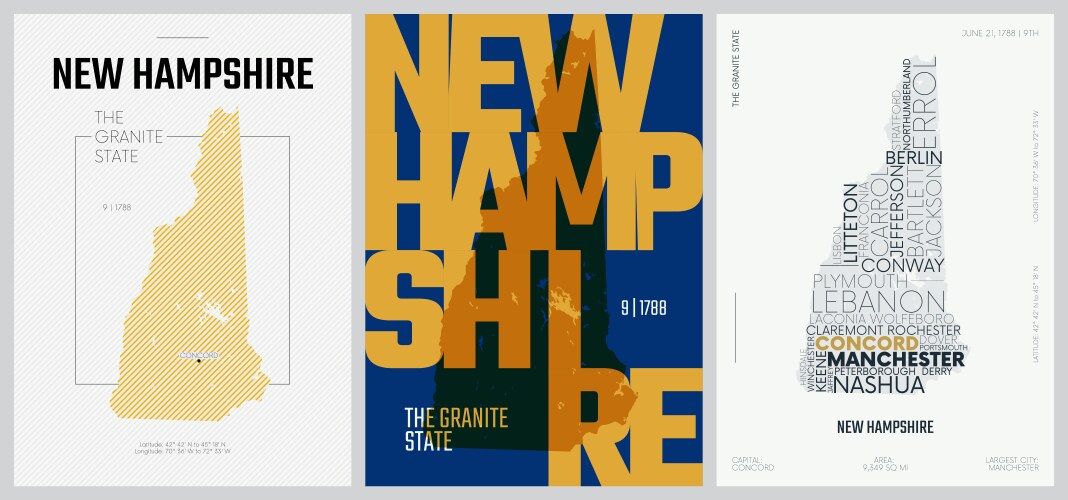 New Hampshire State Outline Vector Images (over 310)