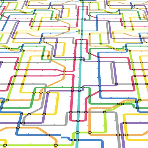 Color infographic transport scheme Royalty Free Vector Image