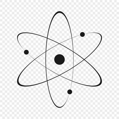 Atomic Structure Icon – Royalty-Free Vector | VectorStock