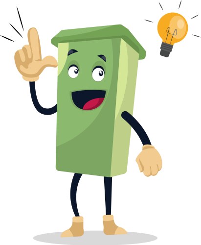 Banner design of use dustbin Royalty Free Vector Image