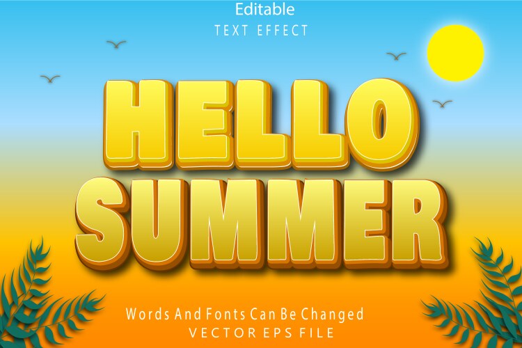 Try again editable text effect emboss cartoon Vector Image