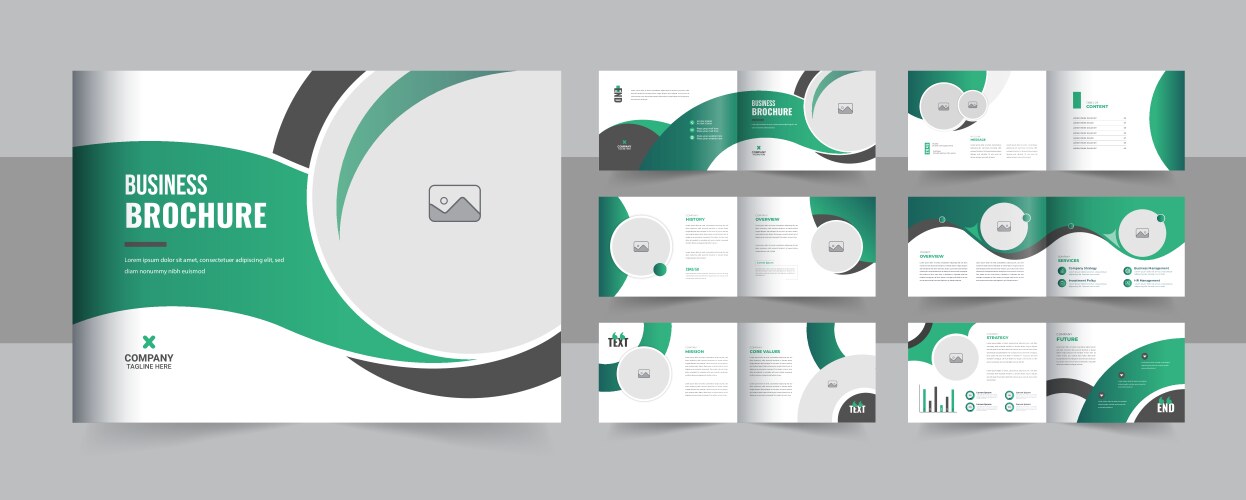 Landscape Report Cover Template Vector Images (over 2,500)