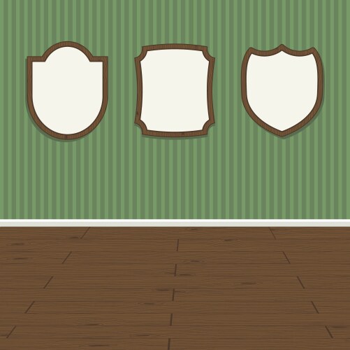 Three plaques Royalty Free Vector Image - VectorStock