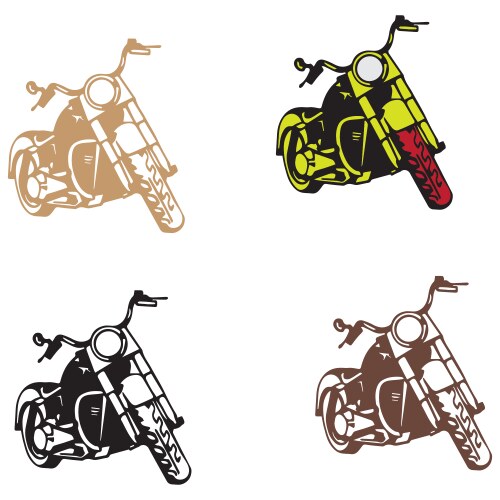 Motorbike icon symbol Royalty Free Vector Image
