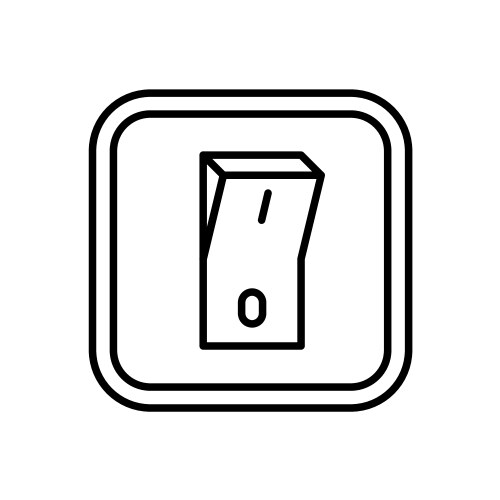 Shut down symbol switch off simple Royalty Free Vector Image