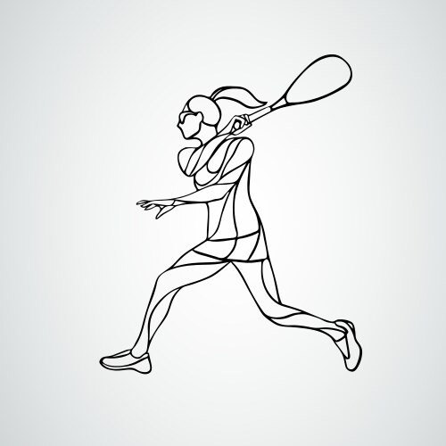 Squash Player Vector Images (over 380)
