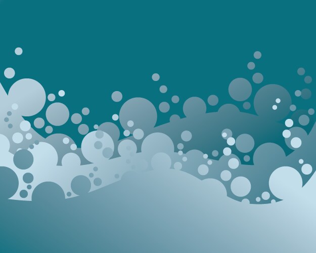 Abstract blue bubbles background Royalty Free Vector Image