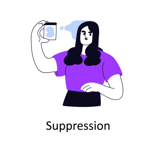 Emotional intelligence feelings control Royalty Free Vector