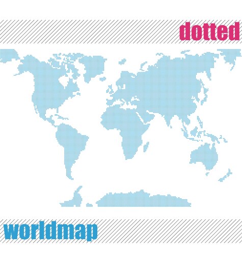 Physical world map elements build your own Vector Image