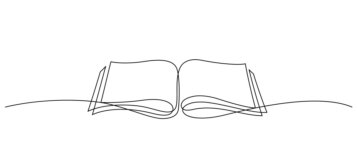 Open Book Line Drawing Vector Images (over 3,600)