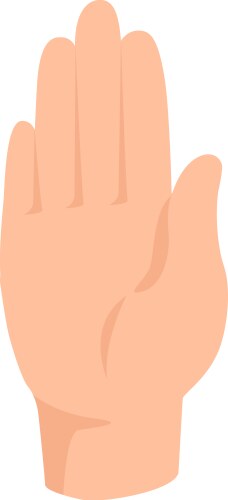 Cartoon of human hand Royalty Free Vector Image