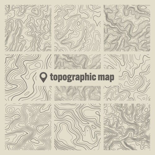 Topographic Map Vector Images (over 9,600)