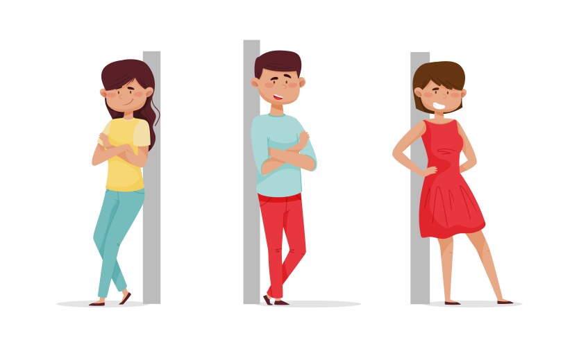 Man Leaning Against Wall Vector Images (66)