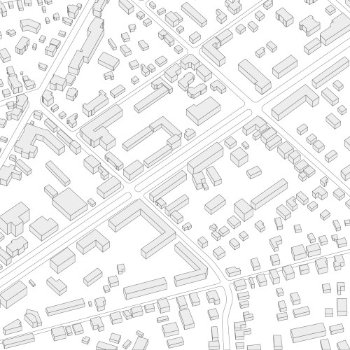 Hand drawn city plan sketch Royalty Free Vector Image