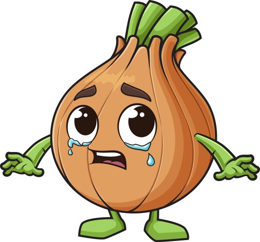 Garlic mascot thinking cartoon Royalty Free Vector Image