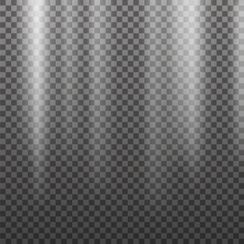 Light effect on transparent background eps 10 Vector Image