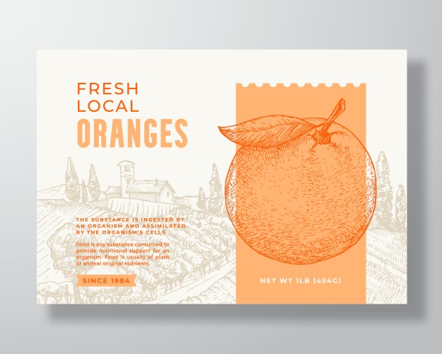 Premium local suluguni food label template Vector Image