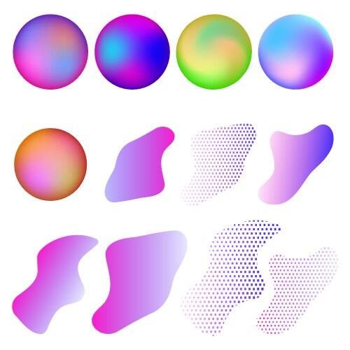 Liquid gradient color background design fluid Vector Image