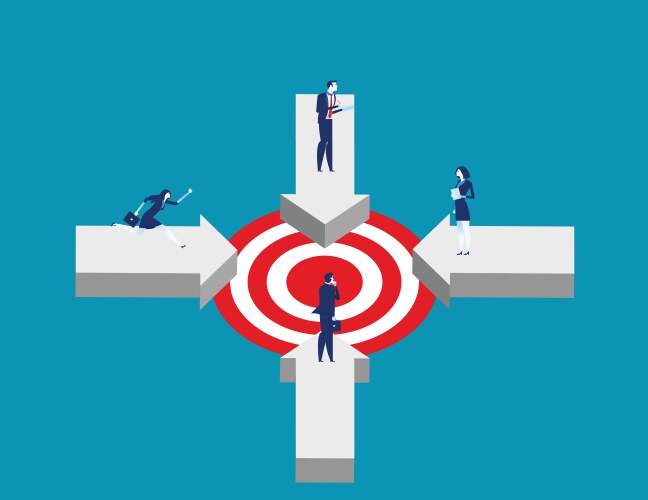 Business compass guidance direction Royalty Free Vector