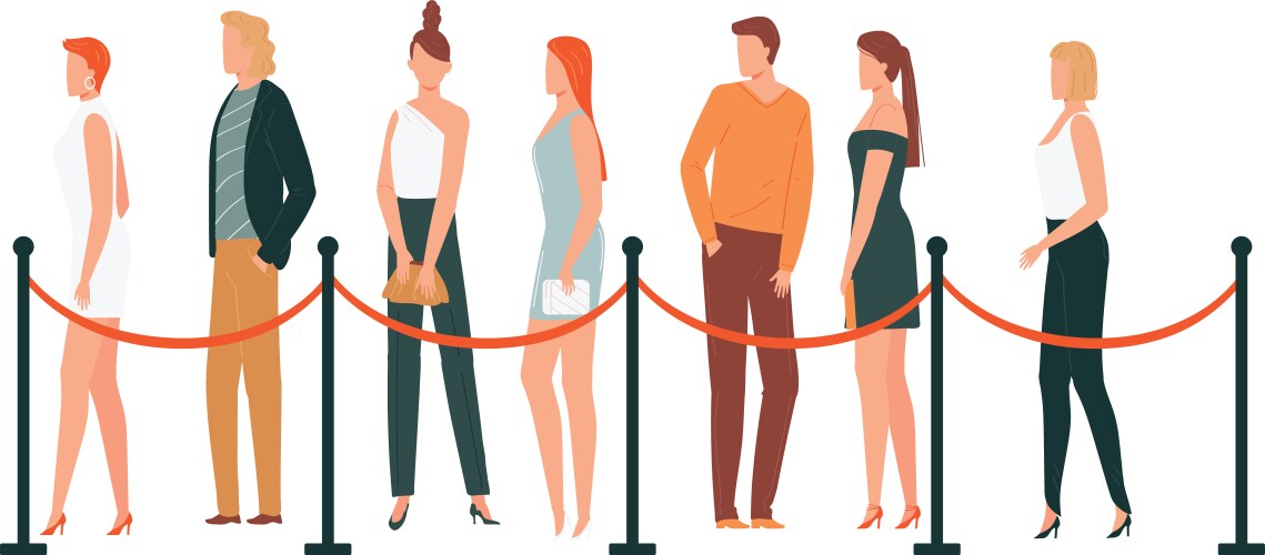 People Queue Vector Images (over 5,300)