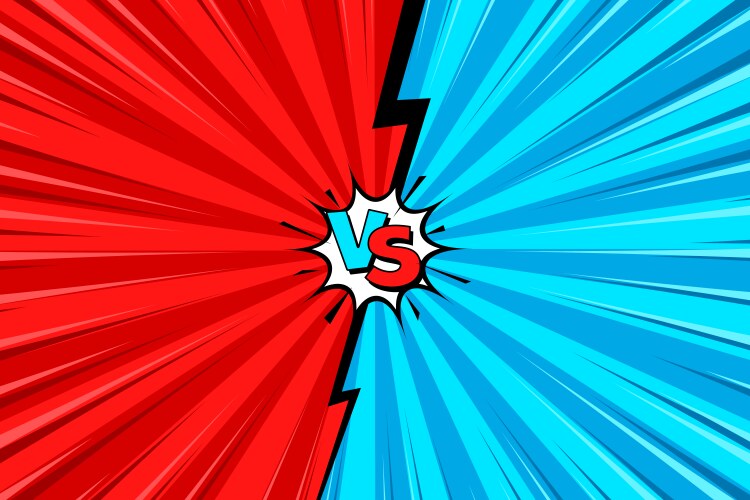 Versus screen vs fight background for battle Vector Image