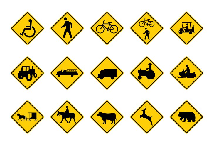 Dmv Road Signs US Traffic & Road Signs DMV Driving License Test For